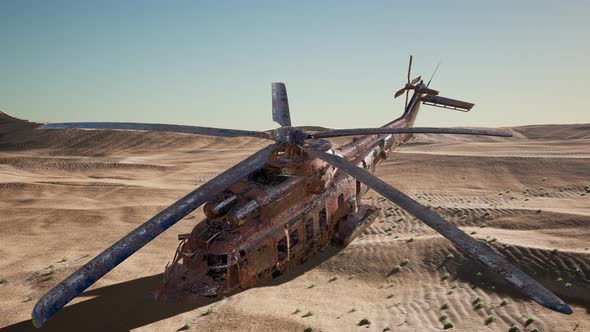 Old Rusted Military Helicopter, Motion Graphics | VideoHive