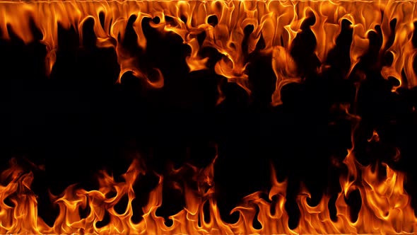 Fire Lines in Super Slow Motion Isoélated on Black, Shooting with High ...