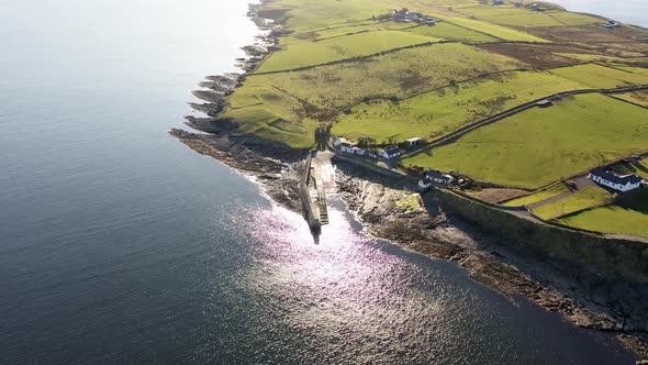 Aerial View of the Ballysaggart Pier and the 15Th Century Franciscan ...