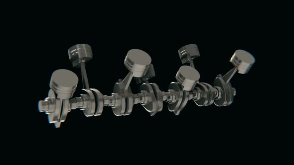 engine pistons 4k animation, Motion Graphics | VideoHive