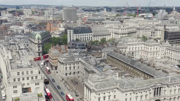 London Victorian Architecture and Building Rooftops, Stock Footage
