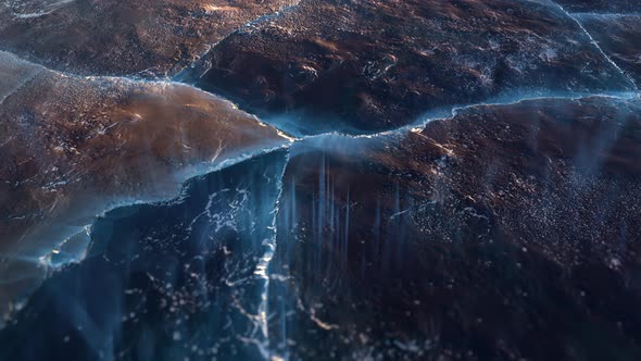 surface of the ice crust 3D animation, Motion Graphics | VideoHive