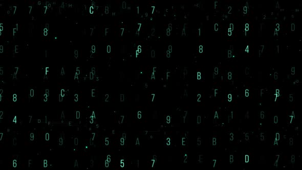 Abstract Random Numbers And Letters Background, Motion Graphics | VideoHive