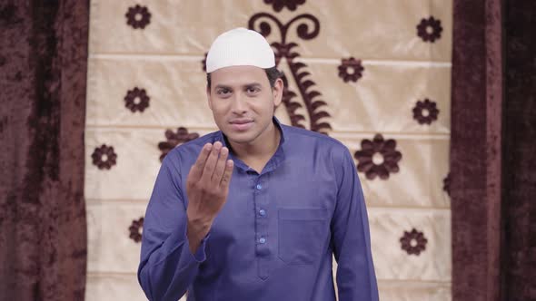 Muslim man doing Adaab, Stock Footage | VideoHive