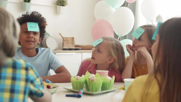 Kids Playing Who Am I, Stock Footage | VideoHive
