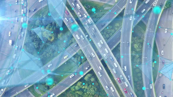 Smart traffic big Data concept, Stock Footage | VideoHive