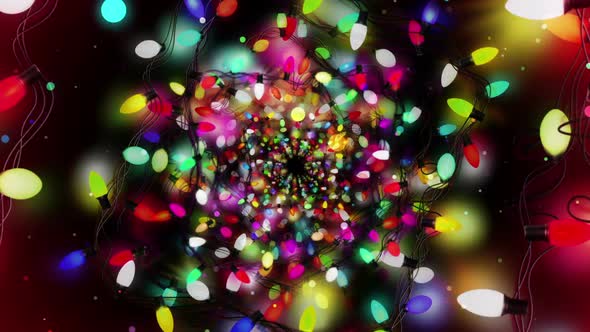 Christmas Lights Loop Background, Motion Graphics | VideoHive