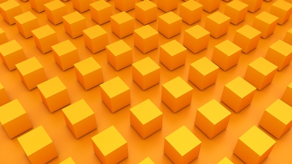 Rotating Cubes Form A Wave, Motion Graphics | VideoHive