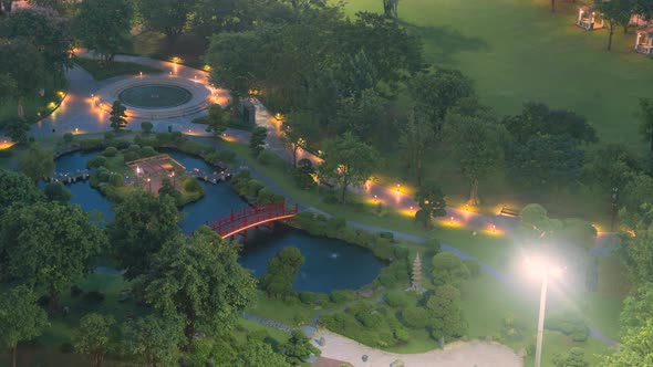 4K Timelapse of Park in Building Downtown SaiGon - Ho Chi Minh city ...