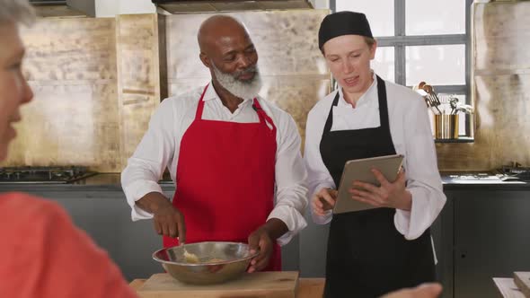 Chef explaining how to cook, Stock Footage | VideoHive