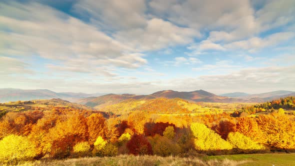 Autumn Sunset Valley, Stock Footage | VideoHive