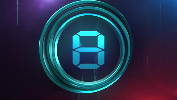 Countdown with Flipping Rings, Motion Graphics | VideoHive