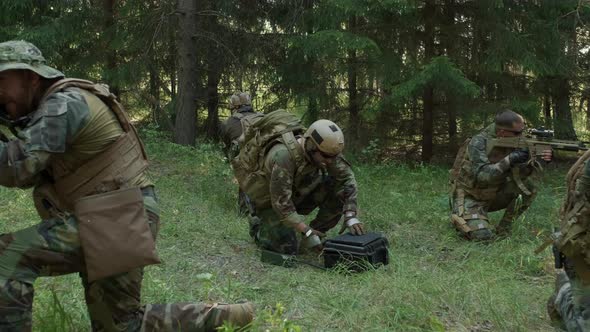 Soldiers Carrying Out Military Operation, Stock Footage | VideoHive