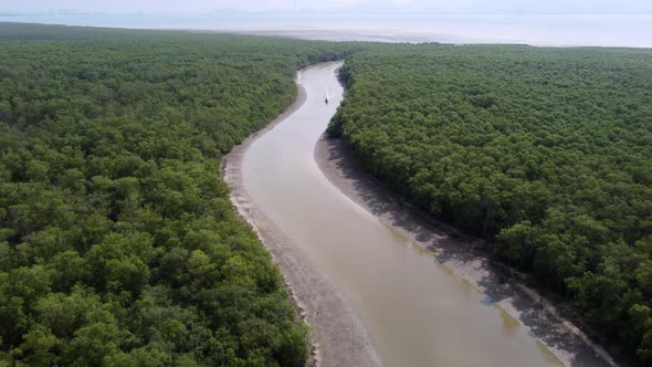 Aerial view fishing boat back from sea, Stock Footage | VideoHive