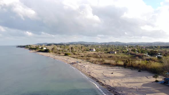 Wonderful high aerial view flight sinking down drone shot ofnatural ...