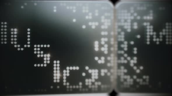 90's Style LED Screen Music Intro Animation Smooth Camera Pan, Motion ...