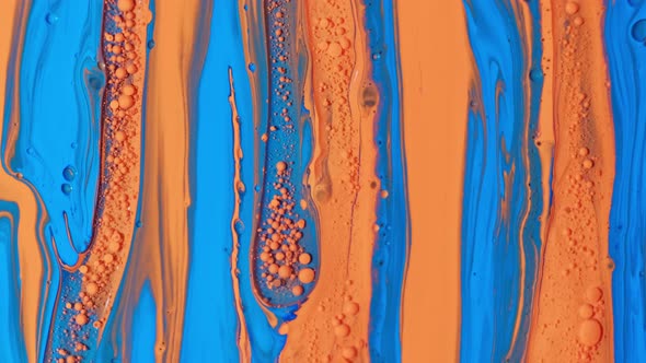 Colorful Static Footage. Blue and Red Paint Dissolve in a Solvent. Can ...