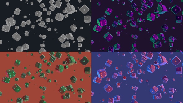 Rotation Of Dice, Motion Graphics | VideoHive