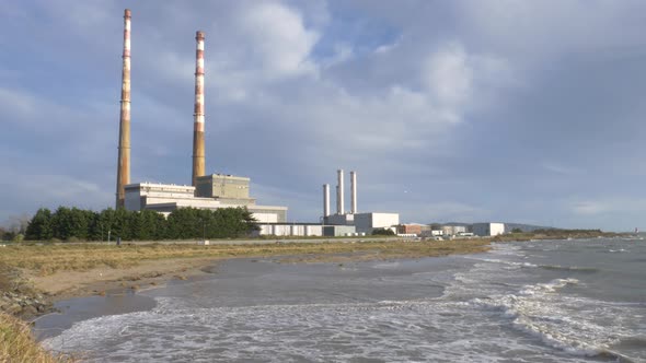 Old Poolbeg Generating Station (Poolbeg Stacks) From Irishtown Nature ...