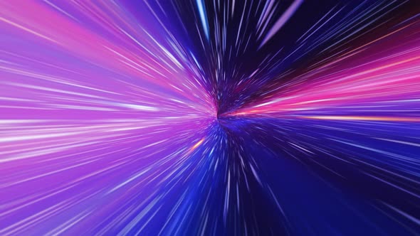 Flying Through Wormhole Tunnel Or Abstract Energy Vortex, Motion Graphics