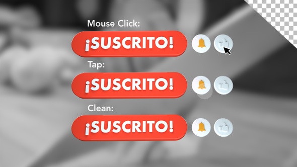 Subscribe Button - Spanish - Lower Thirds, Motion Graphics | VideoHive