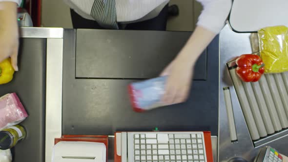 Cashier Scanning Items, Stock Footage | VideoHive