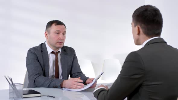 Angry Job Candidate Leaving Interview, Stock Footage | VideoHive