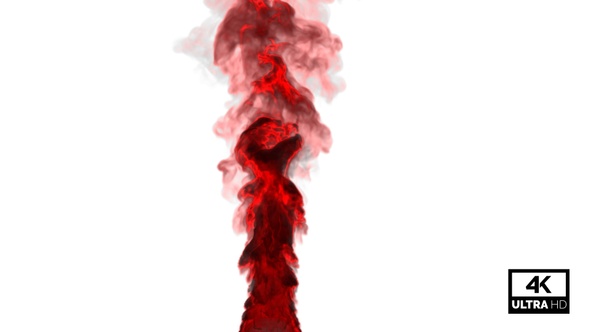 Huge Red Smoke Rising, Motion Graphics | VideoHive