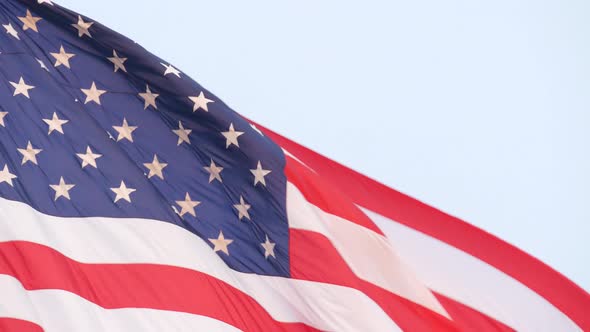 American Flag Waving in Wind USA, Stock Footage | VideoHive