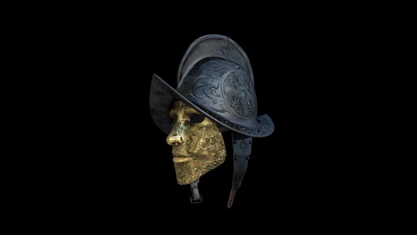 Ancient Spain Soldier Helmet and Mask, Motion Graphics | VideoHive