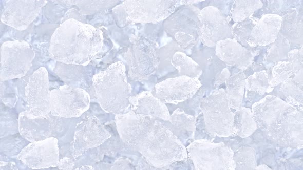 Super Slow Motion Shot of Falling Crushed Ice Background at 1000 Fps ...