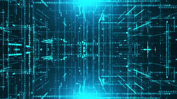 Flow of Binary Data, Motion Graphics | VideoHive