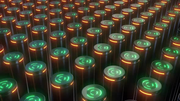 4K Colored Neon Cylinders Loop Pack , Motion Graphics | VideoHive