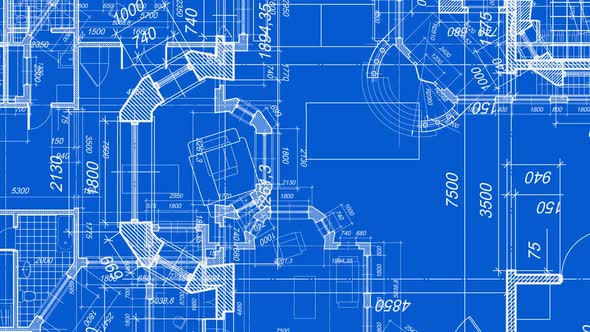 Blueprint Loop Blue, Motion Graphics | VideoHive