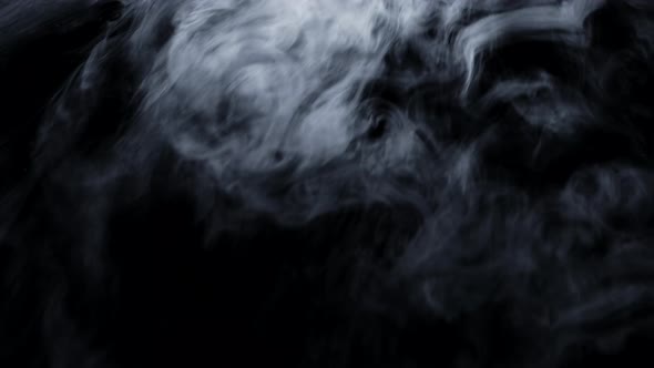 Dry Ice Clouds Overlay Background. White Abstract Smoke Slowly Floating ...