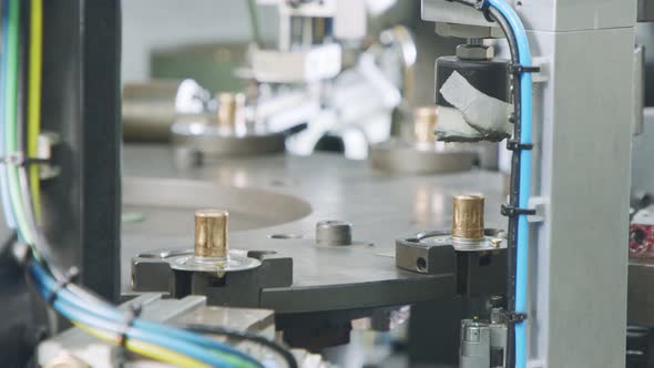 Automated assembly line for metal parts in the automotive industry ...