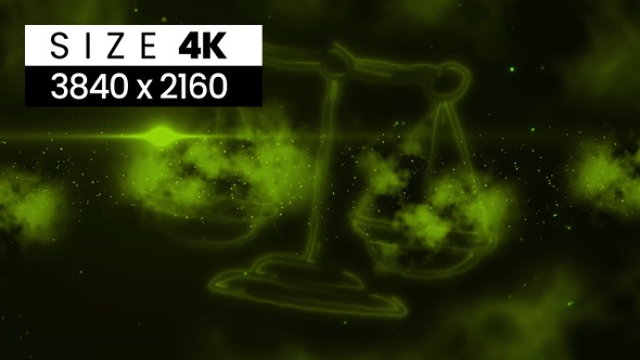 Libra Zodiac Space 4K, Motion Graphics | VideoHive