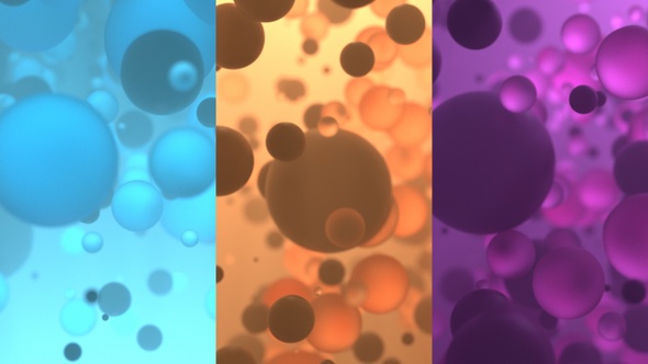 Calm Floating Spheres, Motion Graphics | VideoHive