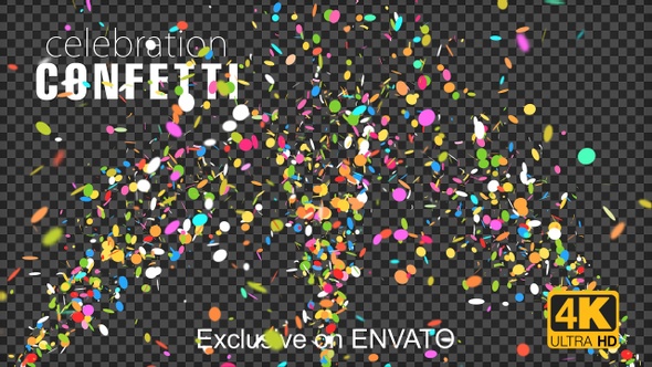 Colorful Celebration Confetti Pack, Motion Graphics | VideoHive