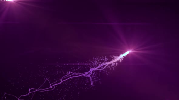 Glowing Pink Magic Particle Trail Animation, Motion Graphics | VideoHive