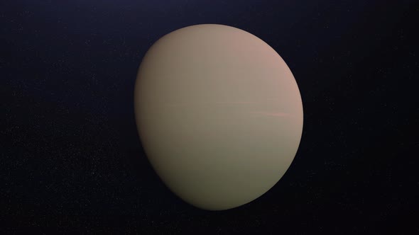 Abstract animation of rotating planet Pluto, Motion Graphics | VideoHive