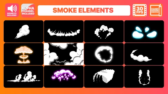 2 Dfx Smoke Elements, Motion Graphics | VideoHive