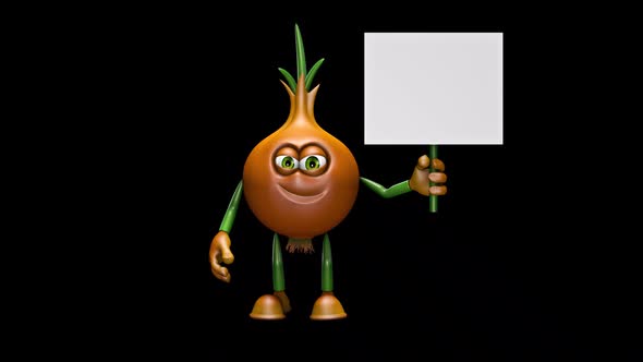 Onion Promotion Ads Looped Animation with Alpha Channel and Shadow ...