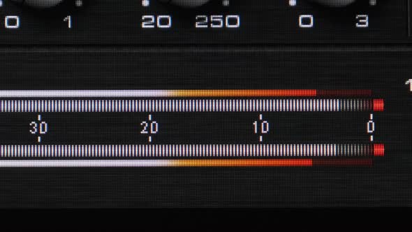 Audio Track Volume Meters in Digital Music Production Software, Stock ...