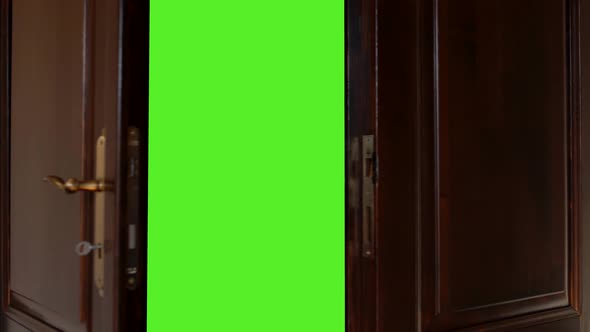 Door Opening with Greenscreen, Stock Footage | VideoHive