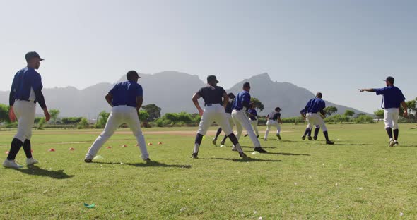 Baseball players training before playing, Stock Footage | VideoHive