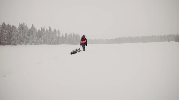 Crazy Snow Storm, exploring the wilderness in white out conditions ...