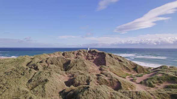 Rattray Head Sand Dunes and the Lighthouse on the Shores of North East ...