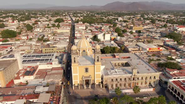 Exterior View Of Cathedral Basilica And Government Palace From Jardin ...
