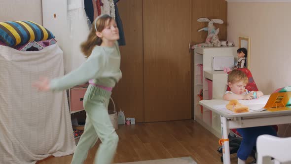 Girl Dancing At Home, Stock Footage | VideoHive